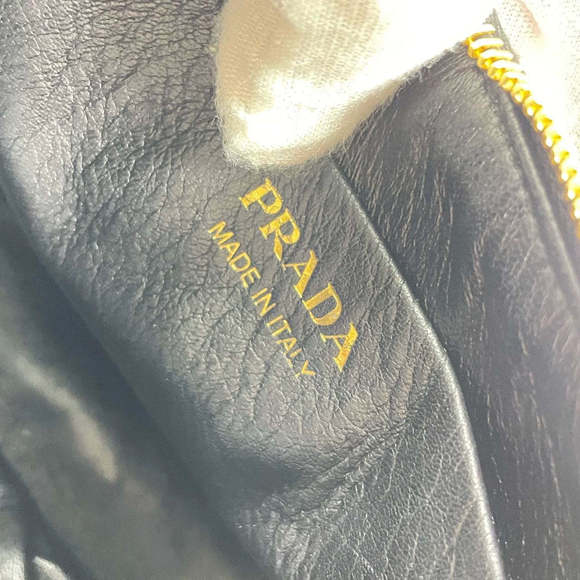 Prada | Bags | Prada Arqu Black Calfskin Leather Shoulder Bag Crescent Moon Shape | Poshmark